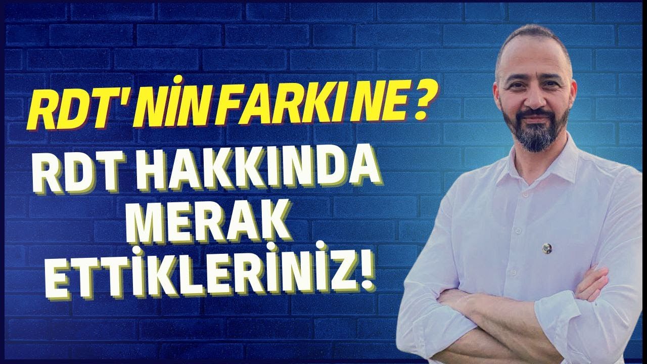 RDT'nin FARKI NE? RDT Hakkında MERAK ETTİKLERİNİZ!#reklam | Bilal Cantürk - YouTube