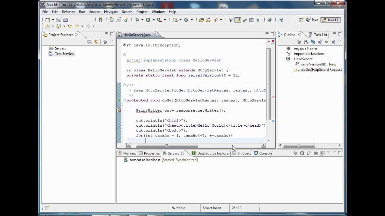 Tutorial java Servlets con Tomcat en Eclipse - YouTube