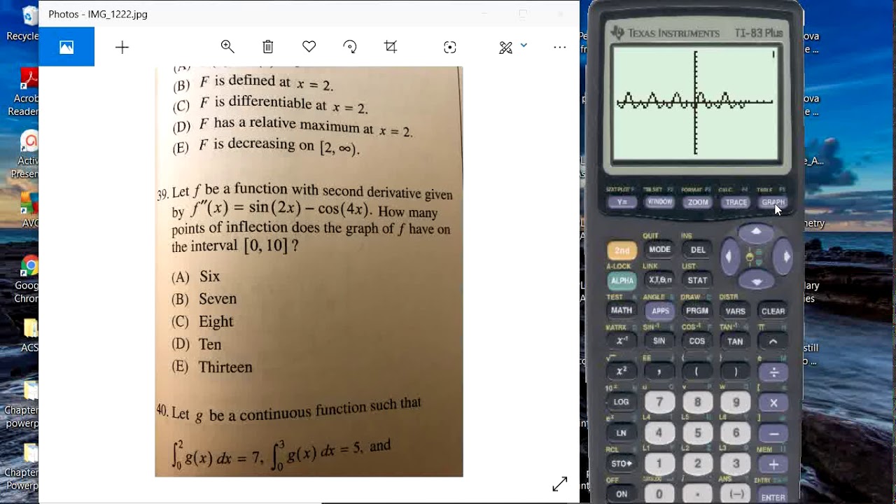 Question 39 Calculus CLEP study guide 2018 - YouTube