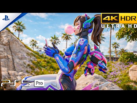 Fortnite (PS5 Pro) 4K 120FPS HDR Gameplay | Skin D.Va (Overwatch)