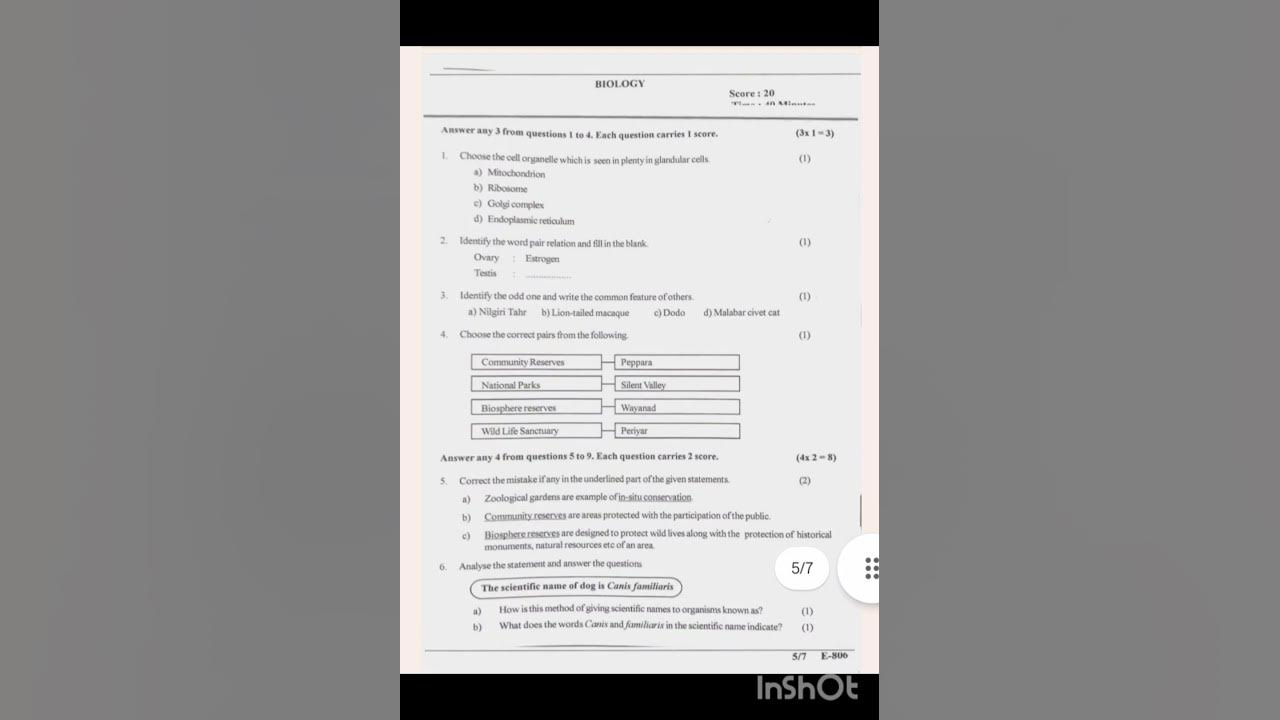 Kerala syllabus class 8 Basic science model question paper annual exam #exam #science # ...