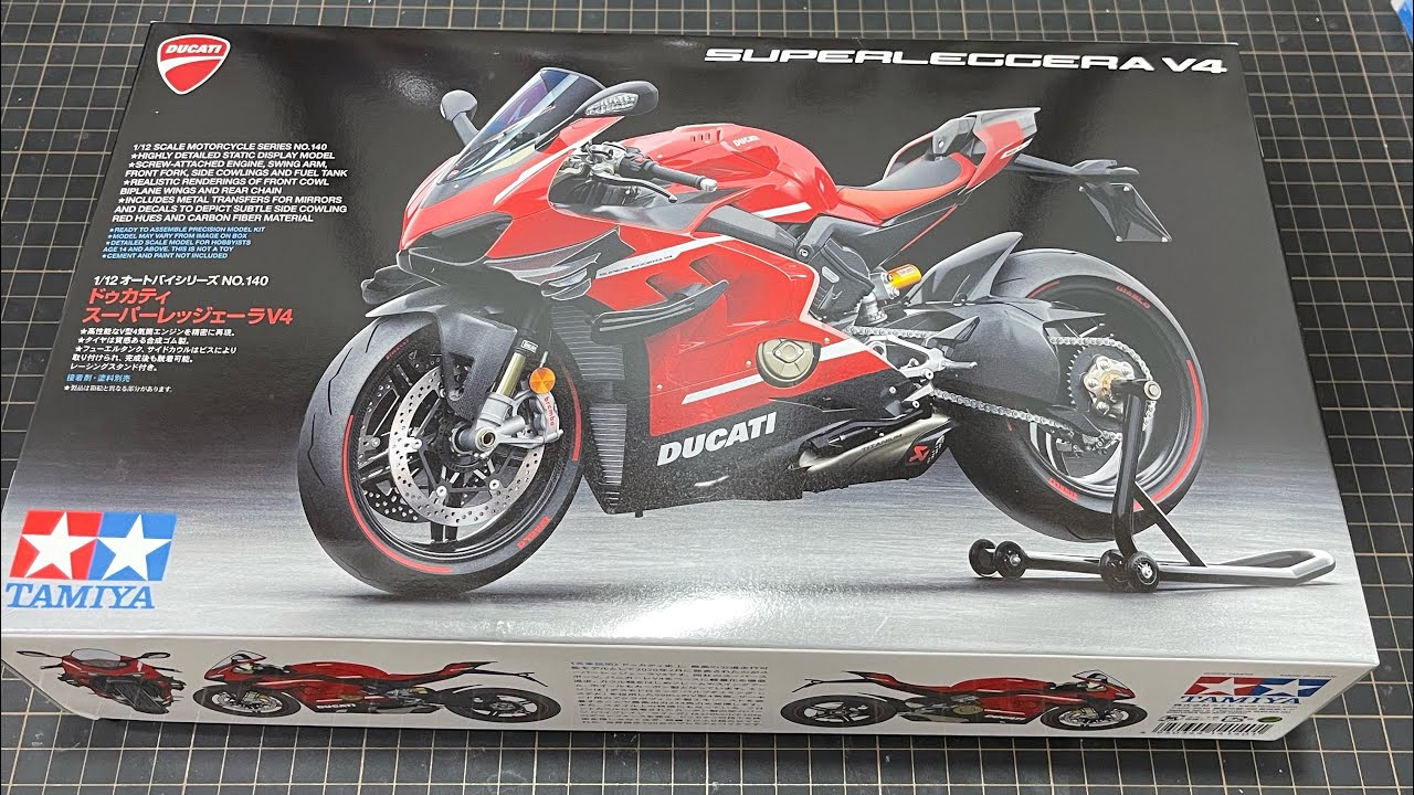 [Review] Tamiya 1/12 ducati superleggera v4 model kit indonesia - YouTube
