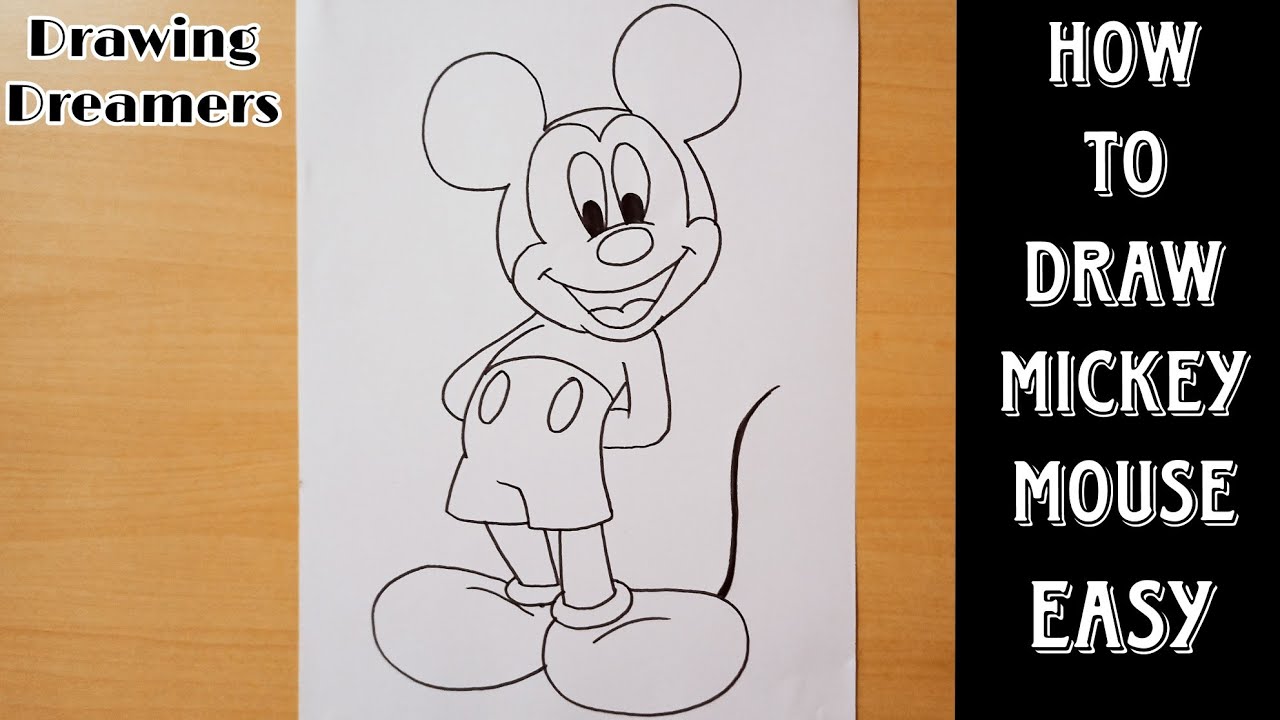 How to Draw Mickey Mouse Step by Step || Easy Drawing - YouTube