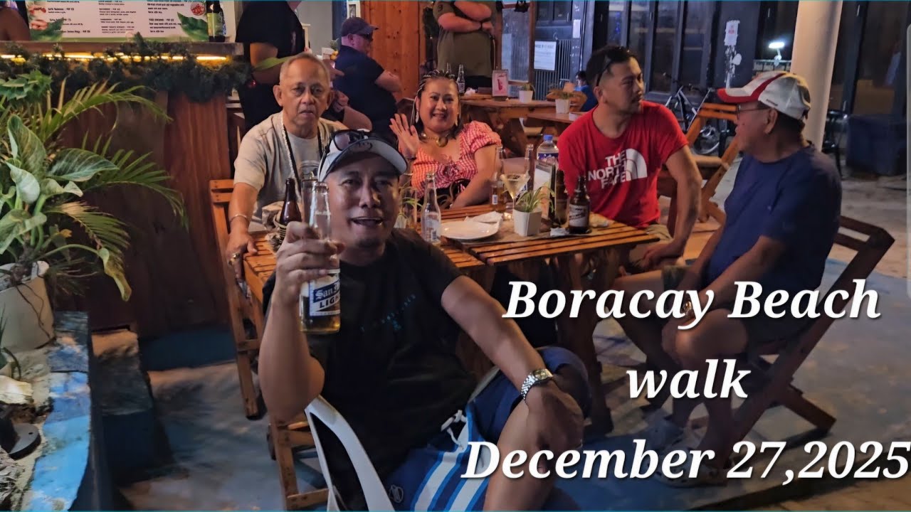 Boracay Beach walk update today December 28,2025 - YouTube