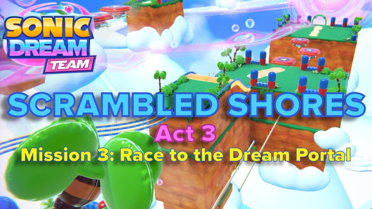 Sonic Dream Team | Scrambled Shores Act 3 / Mission 3: Race to the ...