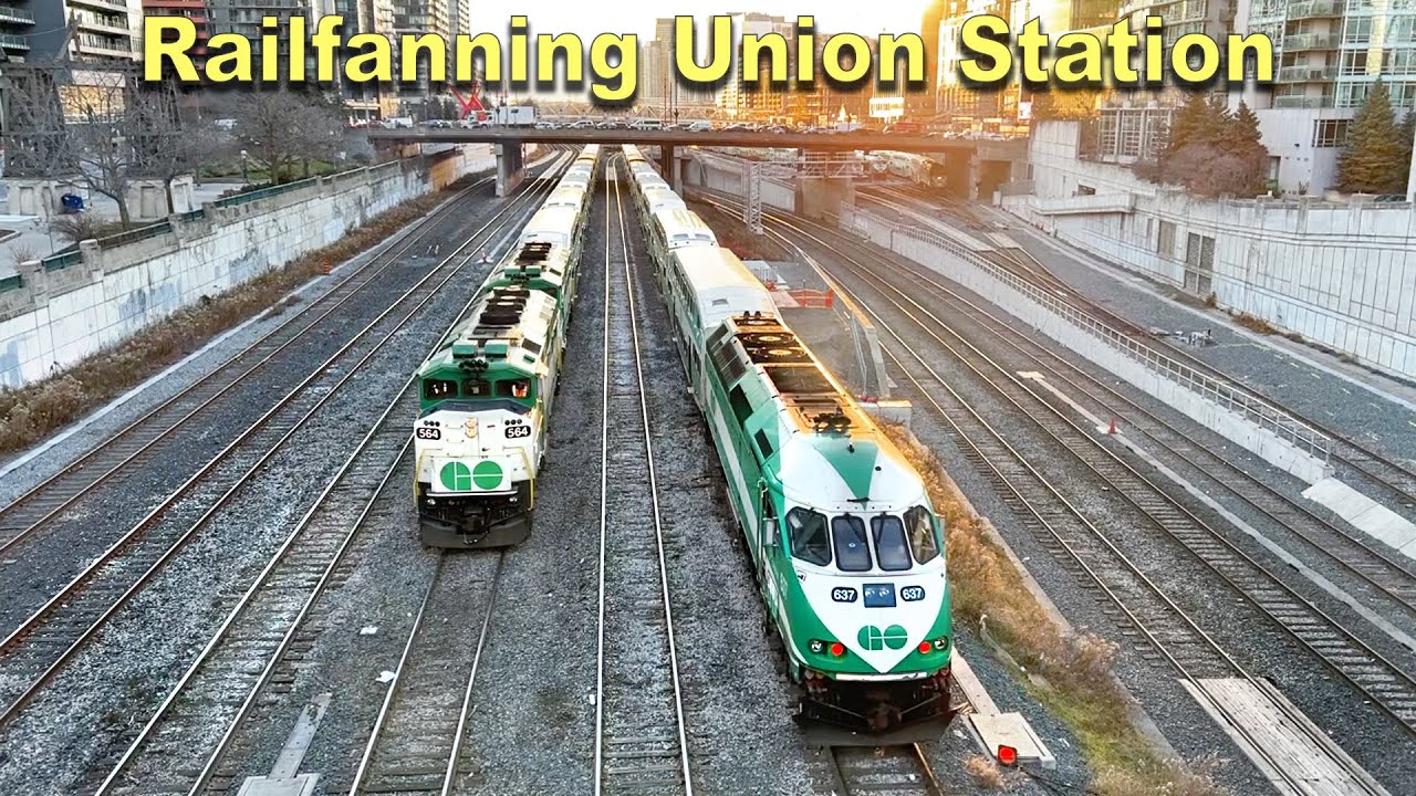 Railfanning at Union Station Toronto Canada | GO Train, Via, UP Express ...