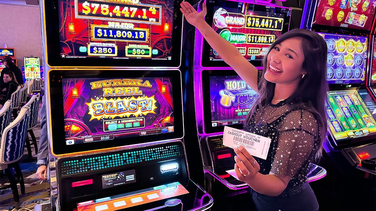 75,000.00 Grand Jackpot on this Eureka Blast Slot Machine! Let's go for ...