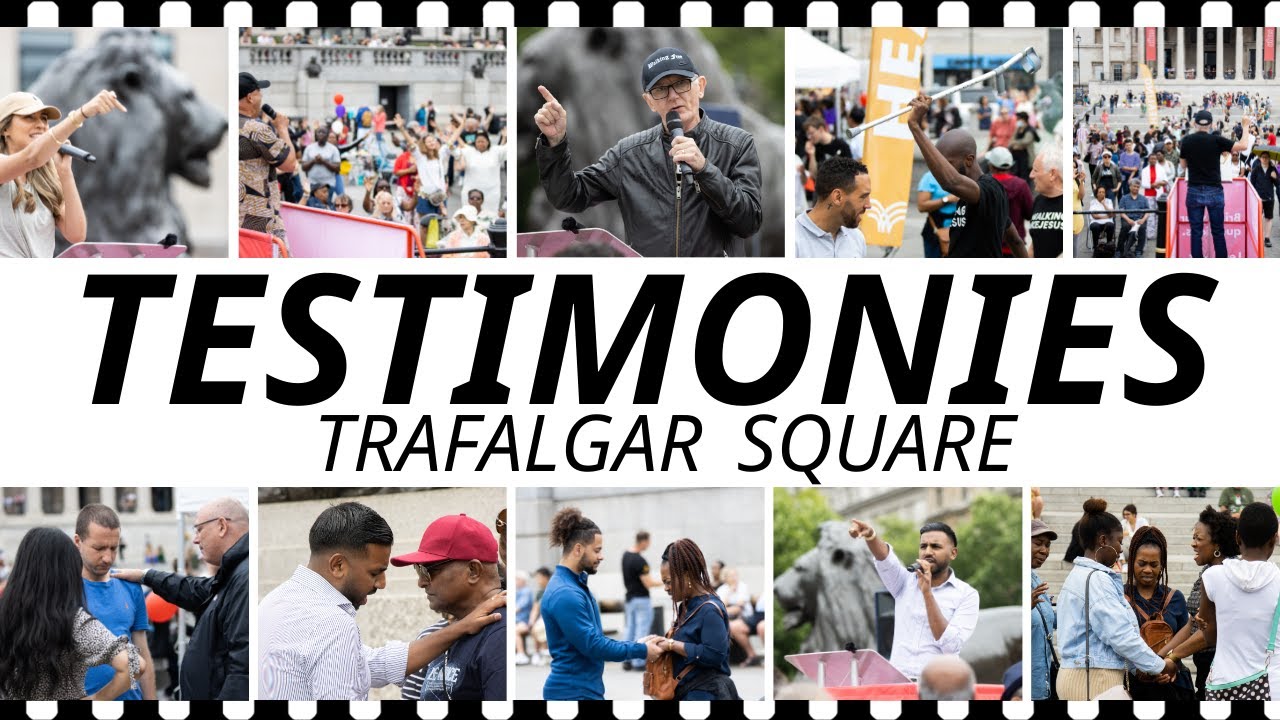 Testimonies & Praise report from Trafalgar Square Outreach - YouTube