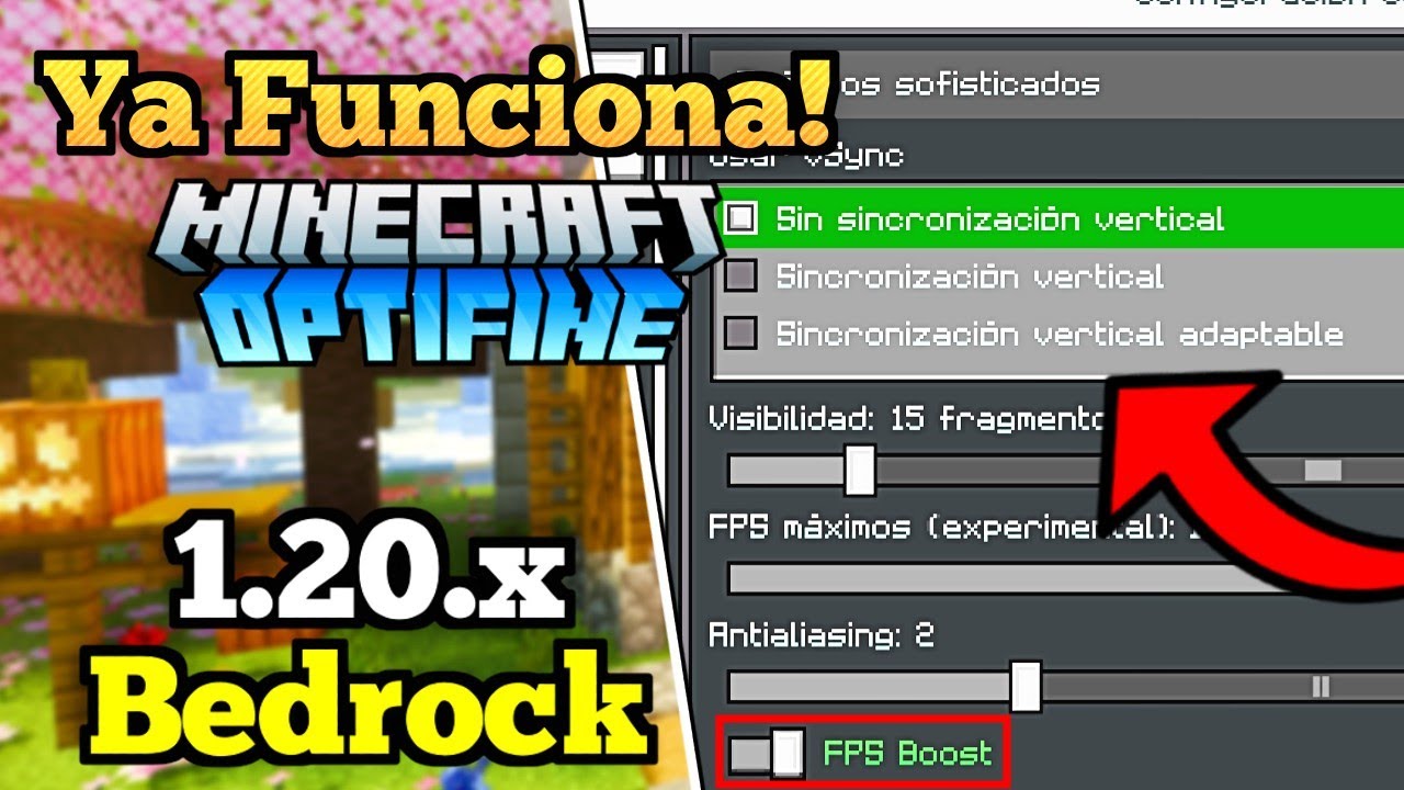 🟢 YA FUNCIONA OptiFine RK en Minecraft PE 1.20.X! | Aumenta los FPS de ...