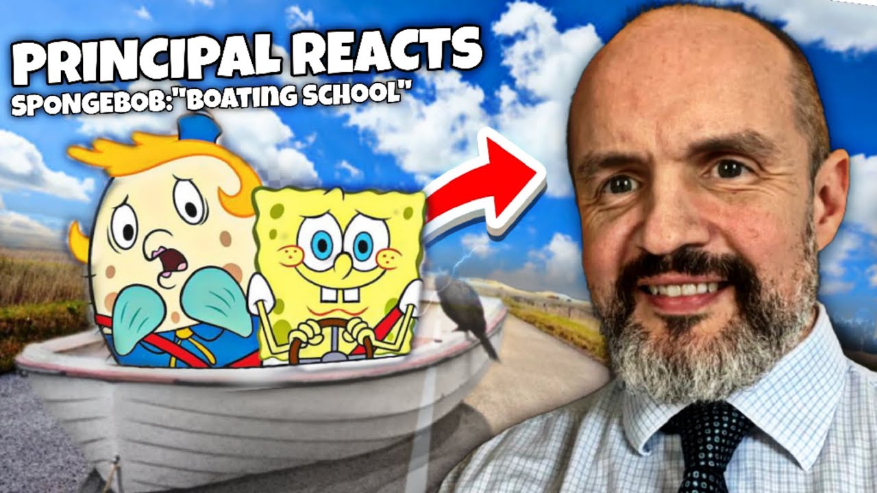 High School Principal Reacts - SpongeBob SquarePants S1E4 - "Boating ...