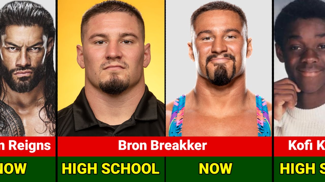 WWE Superstars High School Photos | High School vs Now - YouTube