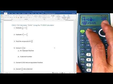 TI-30XS: Calculator Drills #1 - YouTube