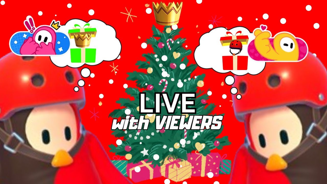 FALL GUYS LIVE CUSTOM LOBBIES for CHRISTMAS EVE - YouTube