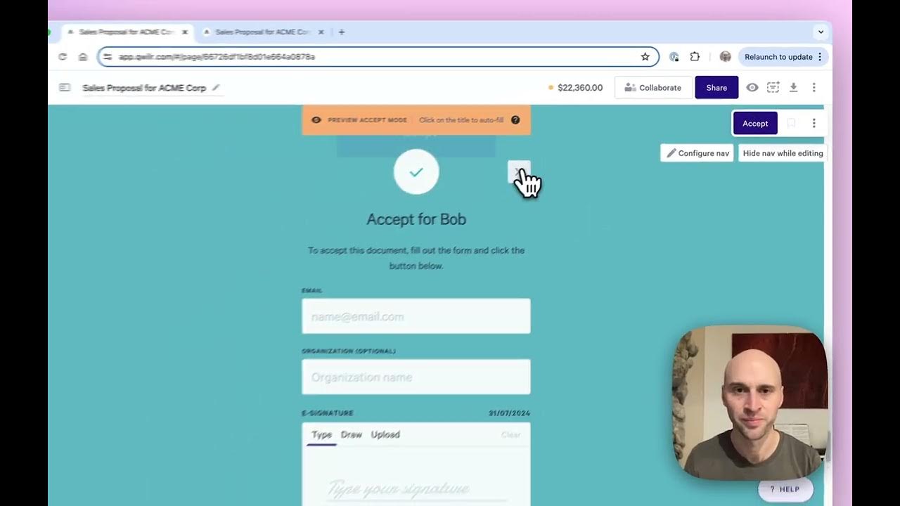 How To Add Agreements to Your Qwilr Pages - YouTube