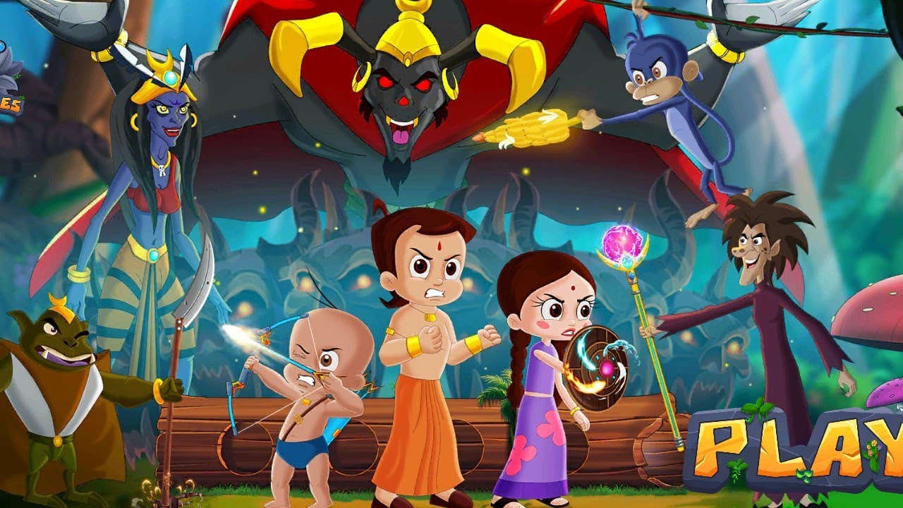Chota bheem vs Chudail Rani | chota bheem game - YouTube
