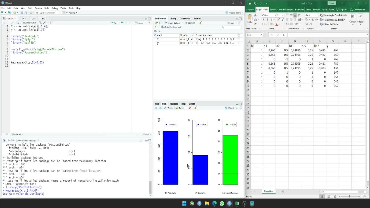 5: Programa R no planejamento fatorial (Design of Experiments, DoE ...