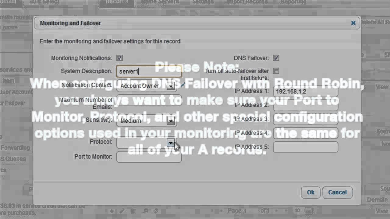 Configuring Round Robin Load Balancing With DNS Failover: DNS Made Easy Tutorials - YouTube