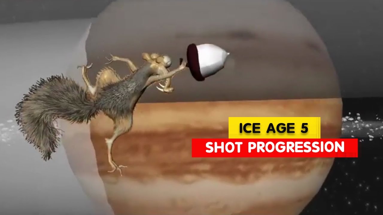 Scrat Shot Progression | Ice Age: Collision Course | Animation ...