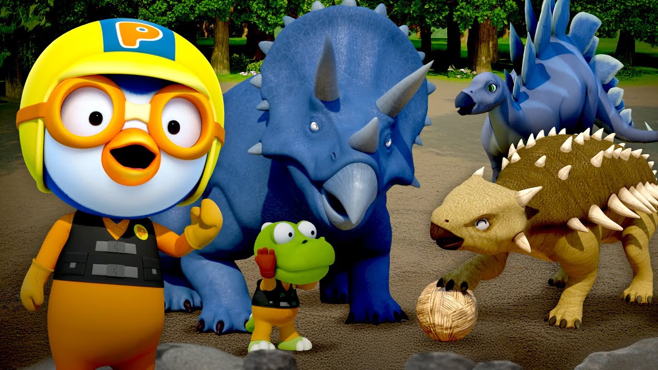 Kartun Anak | Tim Penyelamat Pororo | Misi Penyelamatan Dino Berduri ...