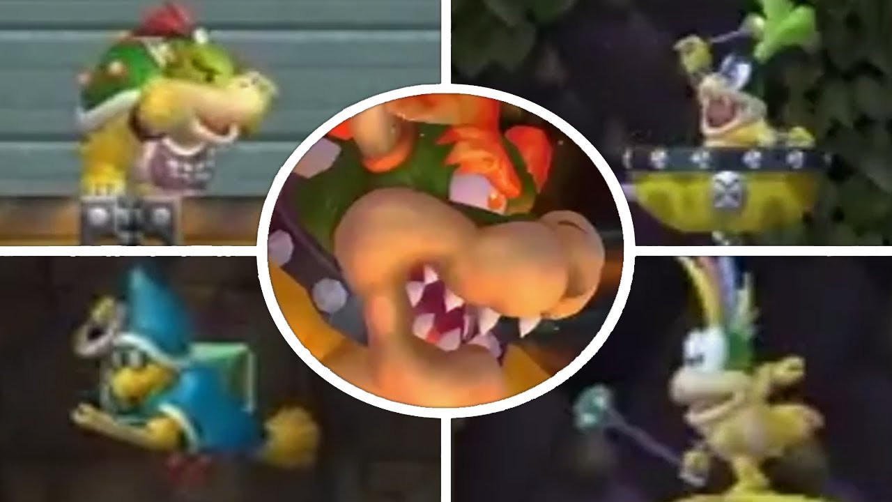 New Super Mario Bros. Wii - All Bosses - YouTube