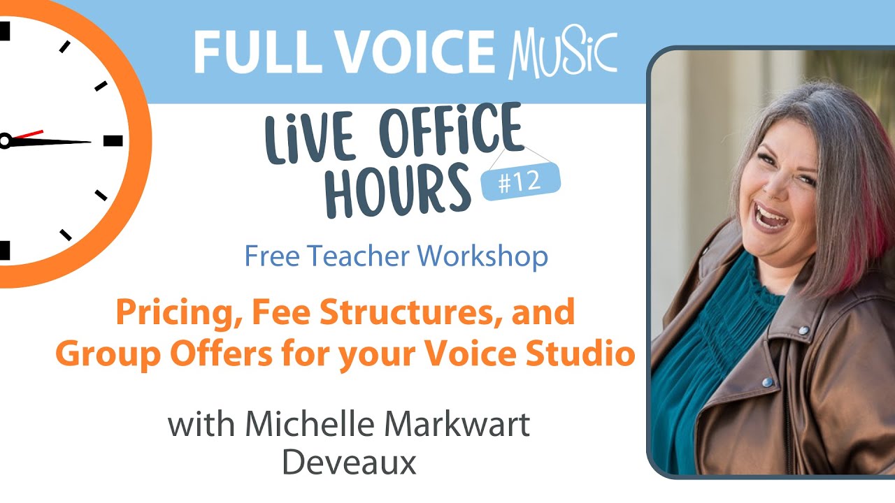 Pricing, Fee Structures, and Group Offers for your Voice Studio | FULL ...