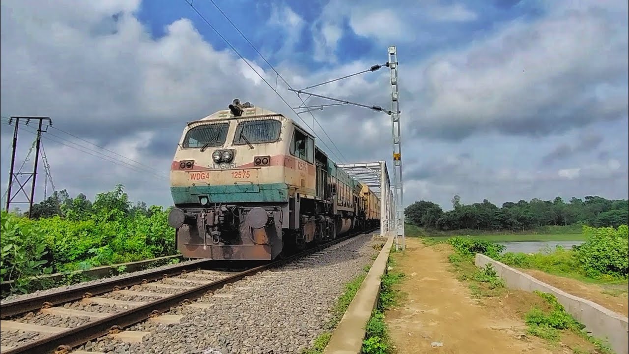 Indian ICF coach diesel locomotive train lovers WDG4 Siliguri ...