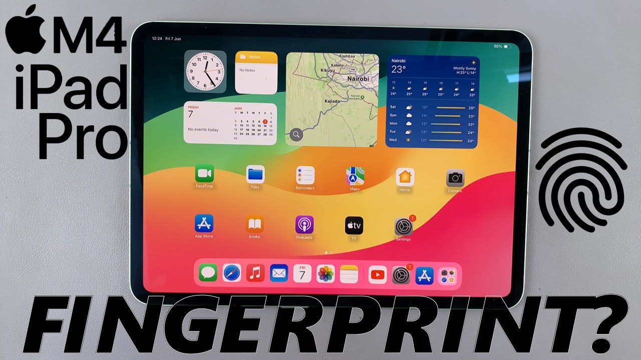 Fingerprint On M4 iPad Pro - YouTube