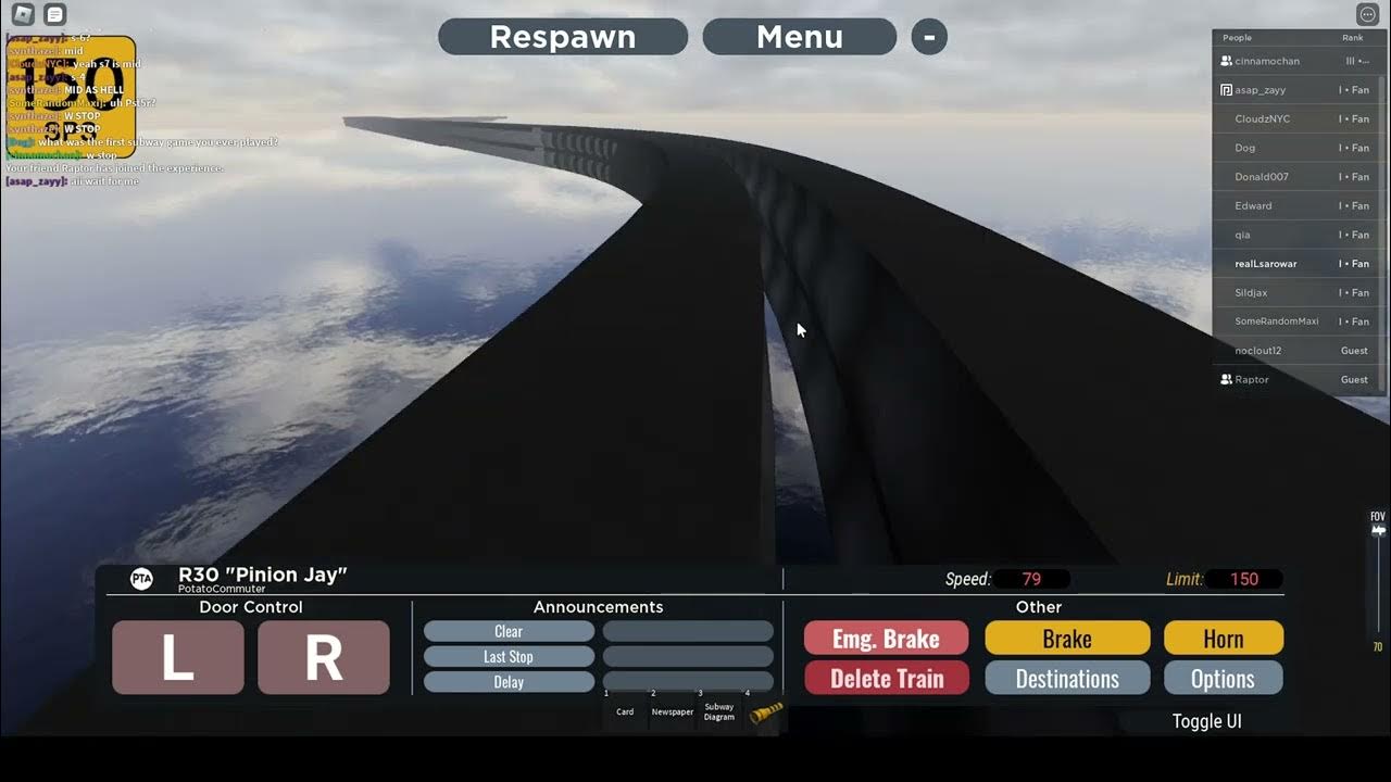 [ROBLOX] Operating trains in PTA Subway: Callaghan & Madison - YouTube