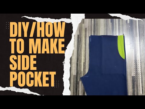 HOW TO MAKE A TROUSER SIDE POCKET ,EASY TUTORIAL - YouTube