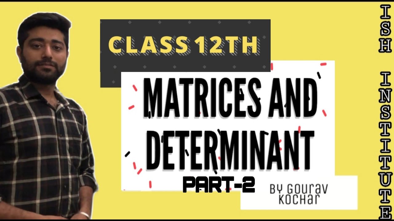 Matrices || Types Of Matrices ||PART 2||12 Maths || NCERT Class 12 ...