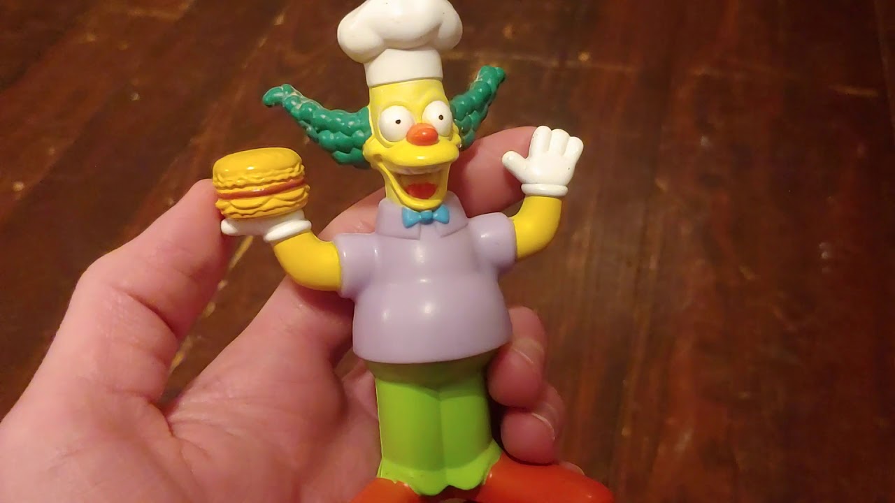 Krusty The Clown Simpsons Movie Burger King figure - YouTube