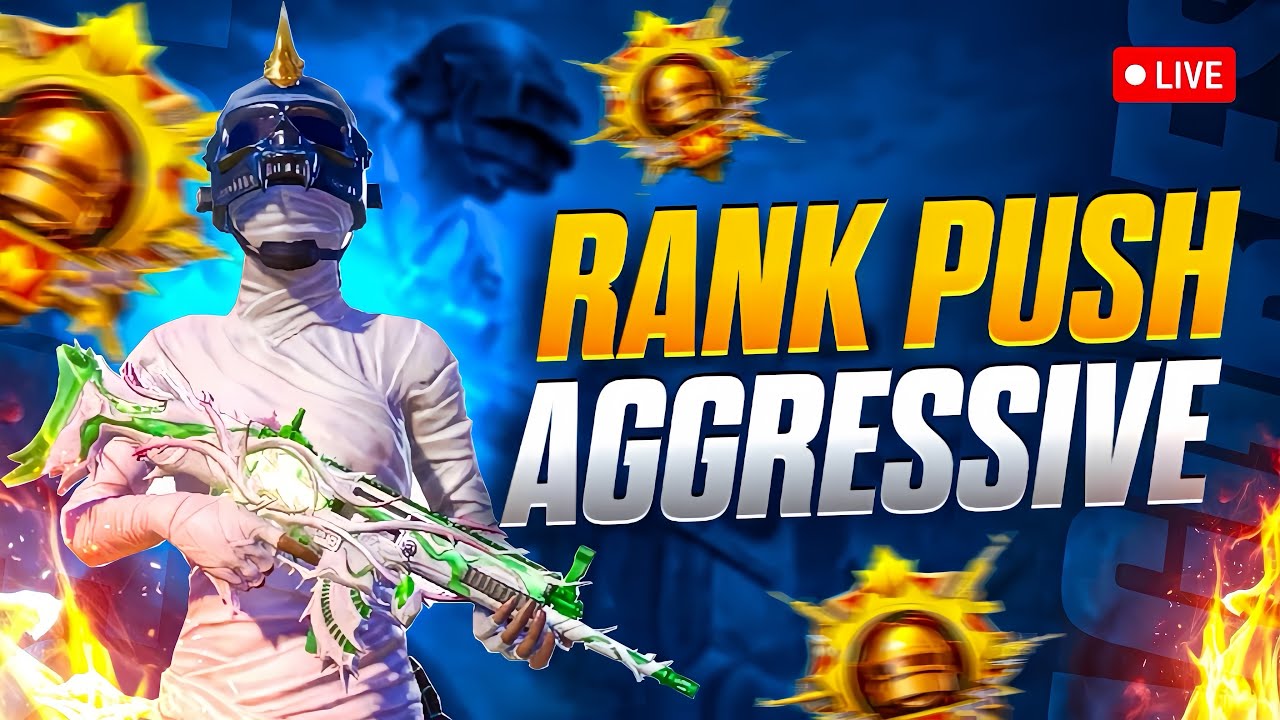 AGGRESSIVE RANK PUSH 😼 || Bgmi Live Rank Push • #bgmilive #rankpush # ...