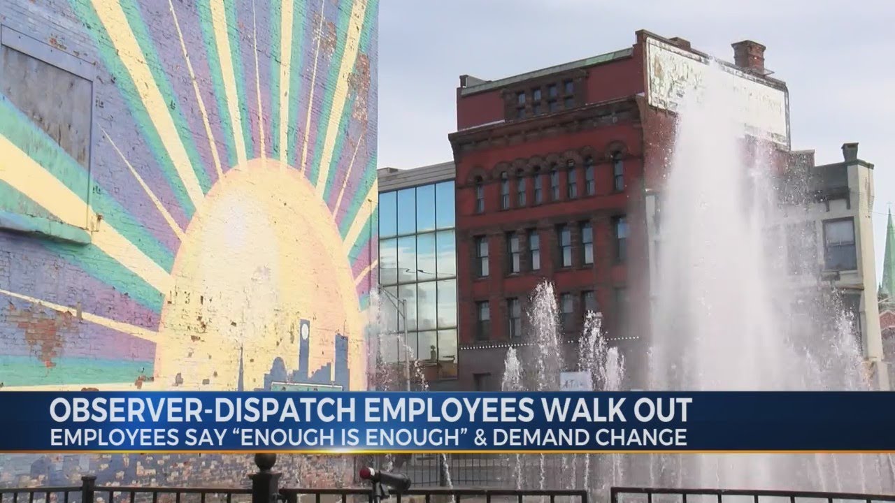 Observer-Dispatch Employees Walk Out & Demand Change - YouTube