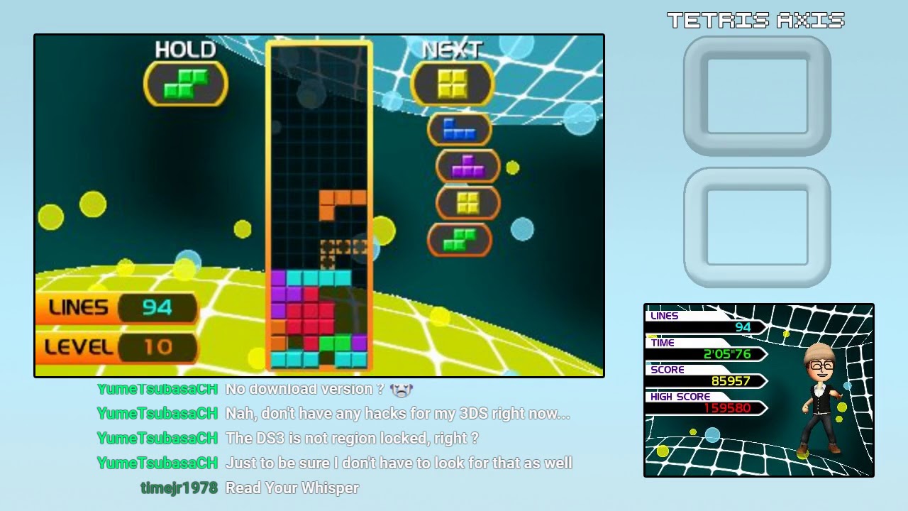 Tetris Axis - Survival 150 Lines - 3'19"83 - YouTube