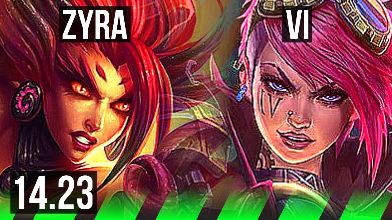 ZYRA vs VI (JGL) | KR Master | 14.23 - YouTube