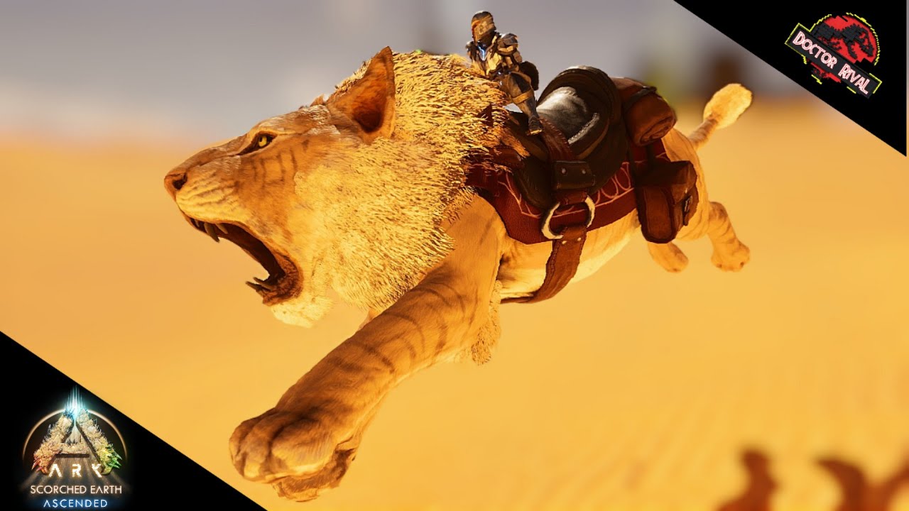 Atlas Creatures: Big Cats - "LIGER" || Ark Scorched Earth Ascended ...