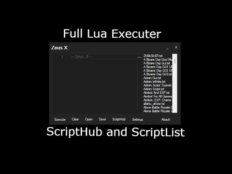 Zeus X V.1 Full Lua Executer!!! - YouTube