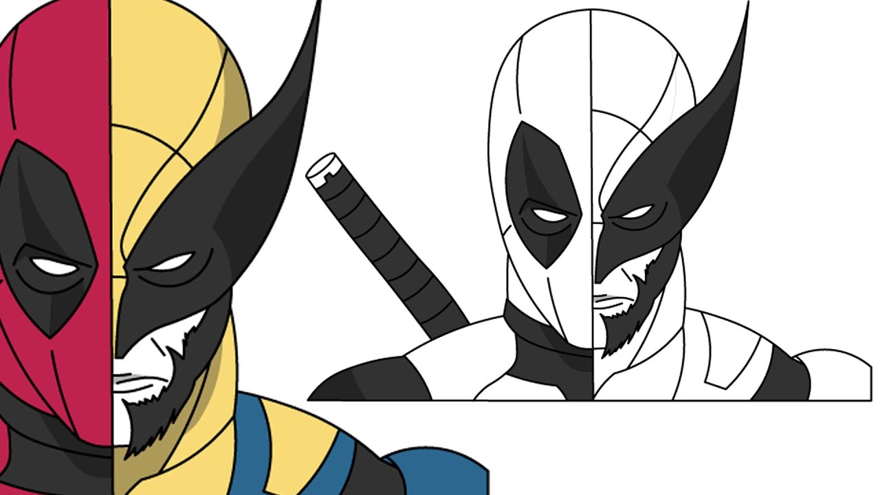 MarVel - HoW tO DrAW DeadPool VS Wolverine | Art Famiya Drawing ...