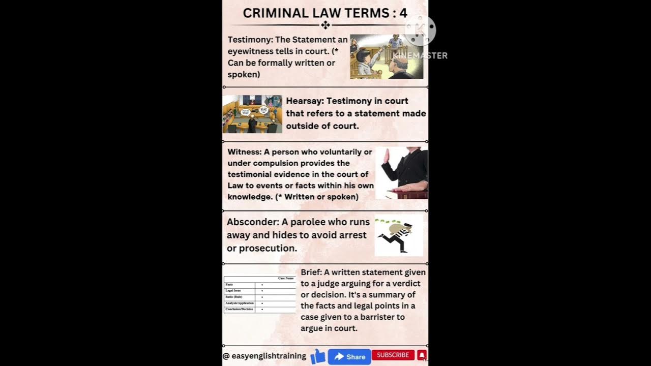 Criminal Law Terms 4 criminallaws easyenglishtraining YouTube criminal-law-terms-4-criminallaws-easyenglishtraining-youtube