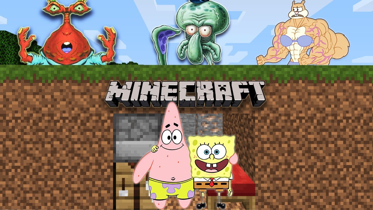 Minecraft Speedrunner VS Hunters - Compilation (SpongeBob & Patrick) - YouTube