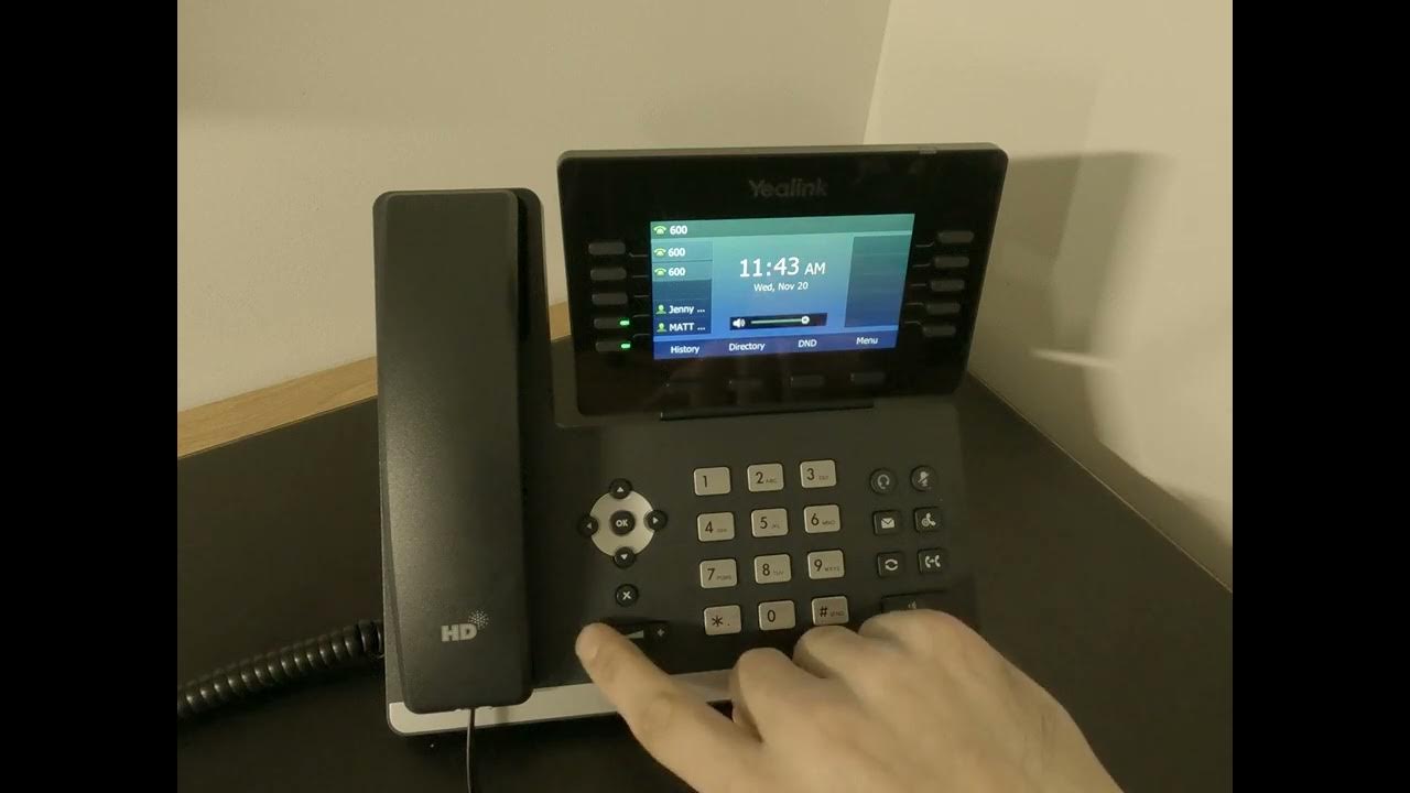 Adjusting the Volume on your Yealink Phone - YouTube