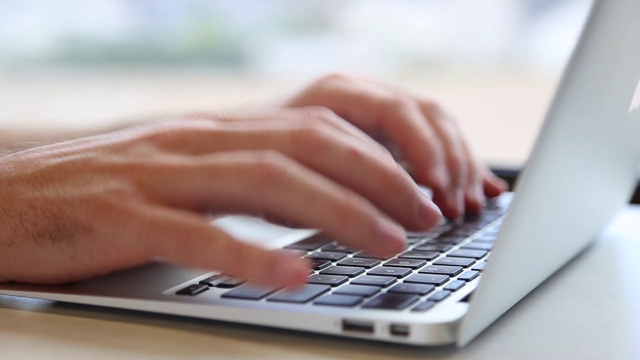 Person Typing - Free Stock Creative Commons Video - YouTube