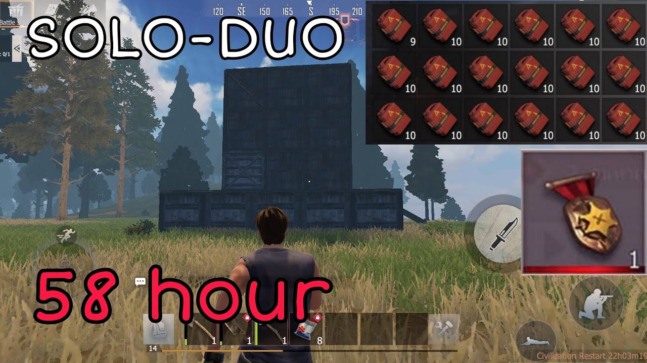 58 hour SOLO-DUO : do not sleep : last island of survival : last day ...