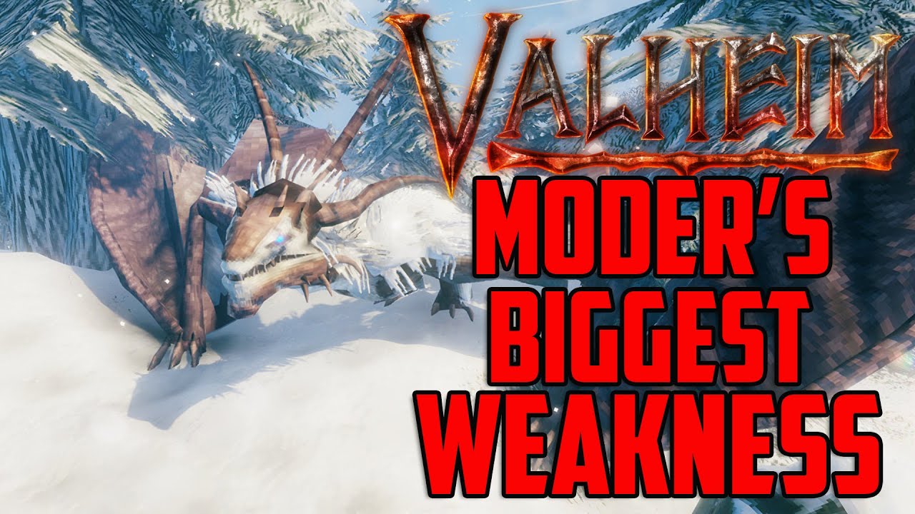 Moder's Biggest Weakness! Valheim 4th boss Full fight solo (no ...