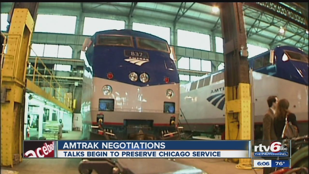 Indiana begins passenger rail talks with Amtrak - YouTube