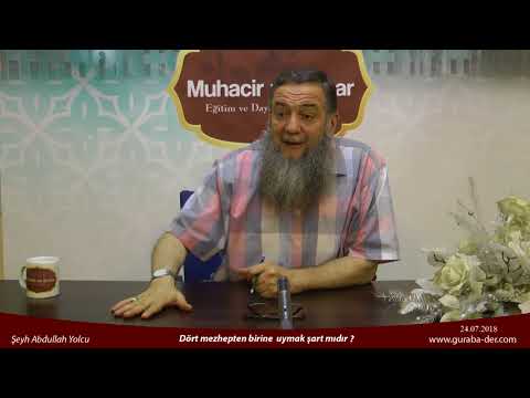 Dört mezhepten birine uymak şart mıdır?