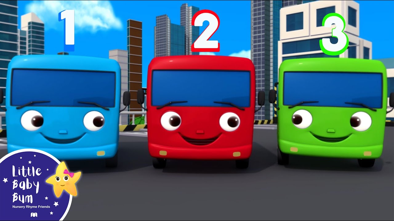 Ten Little Buses! Where Will They Go? | Little Baby Bum Nursery Rhymes ...