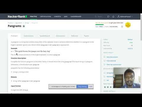 Pangrams | HackerRank Solution in Java - YouTube