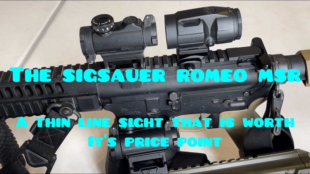 SigSauer Romeo MSR red or green dot sight - YouTube