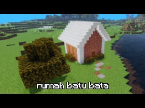Cara bikin rumah batu bata di minecraft pe - YouTube